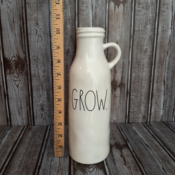 Rae Dunn | Accents | Rae Dunn Ceramic Bottle Vase Large Letters Grow ...